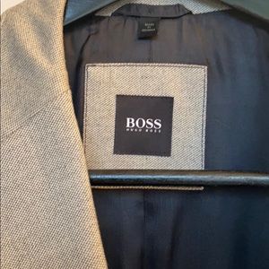 Hugo Boss | Suits & Blazers | Hugo Boss Linen Blazer Gray | Poshmark
